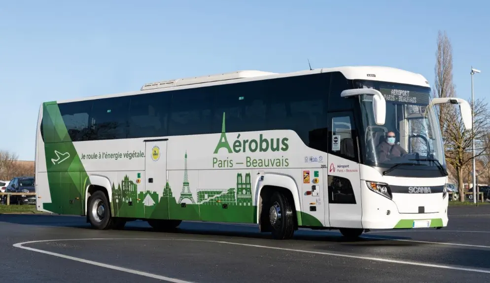 Servicio de autobús oficial del aeropuerto de Beauvais a París